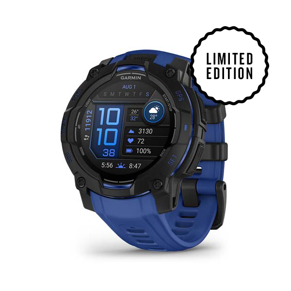 Instinct 3 AMOLED - Rugged GPS smartwatch with AMOLED display (Blue) | Outdoor Recreation ...